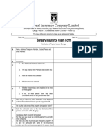New India All Risks Insurance Claim Form | PDF | Insurance | Justice