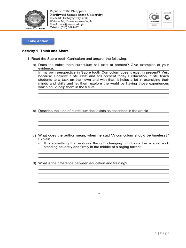 Template for Prof Ed 6 Module 1 Lesson 1.1 Task 1 2024 | PDF Template for Prof Ed 6 Module 1 Lesson 1.1 Task 1 2024 | PDF