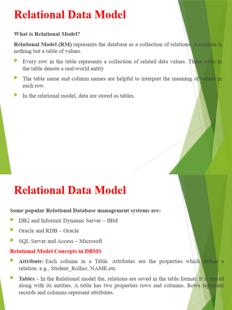 Understanding the Relational Data Model | PDF | Relational Model ...