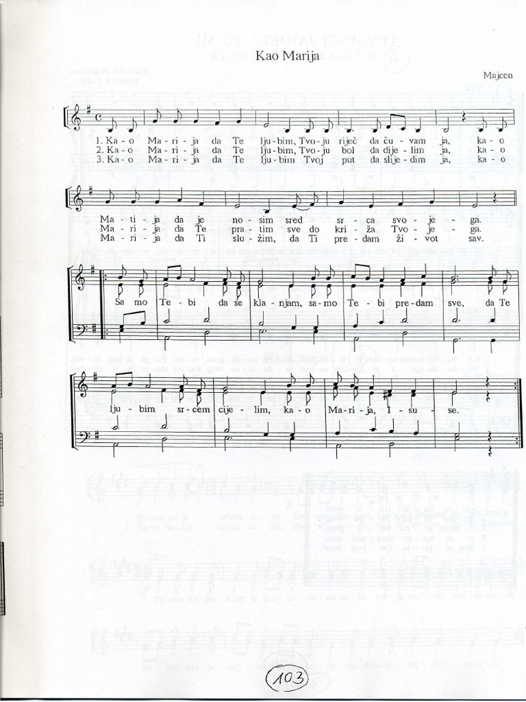 Kao Marija (original) | PDF