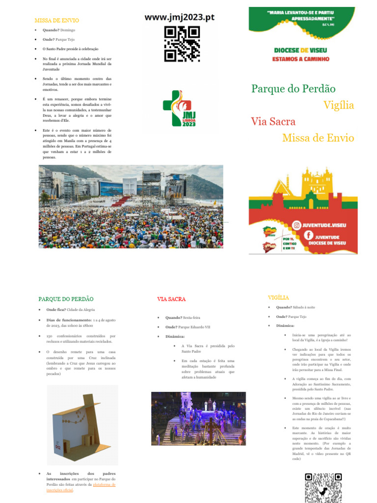 Flyer Parque Do Perdão, Vigilia, Via Sacra e Missa Final | PDF ...