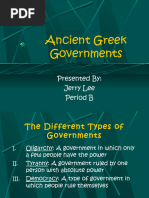 Comparing Ancient Greece and The United States Government Systems | PDF ...