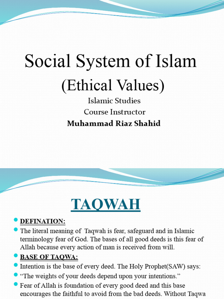 28 Social System of Islam Taqwa | Download Free PDF | Prophets And ...
