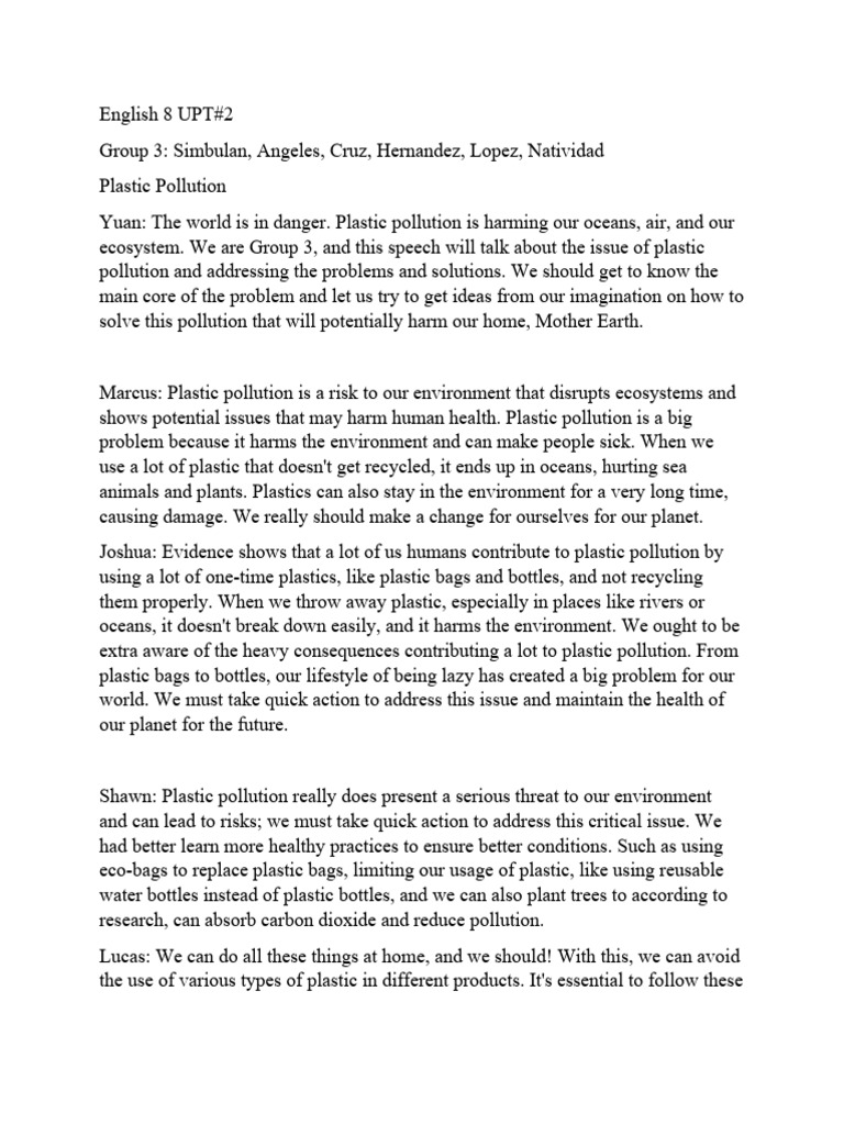 English 8 UPT2 | PDF