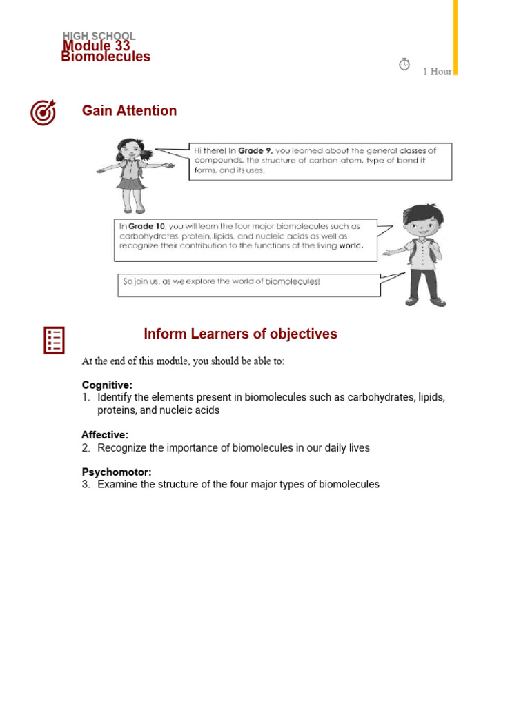 Science 10 - Module 33 | PDF | Biomolecules | Carbohydrates