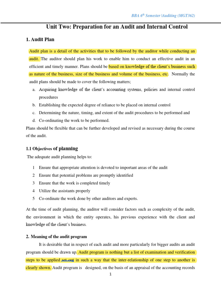Audit Preparation and Planning Guide | PDF | Audit | Financial Audit