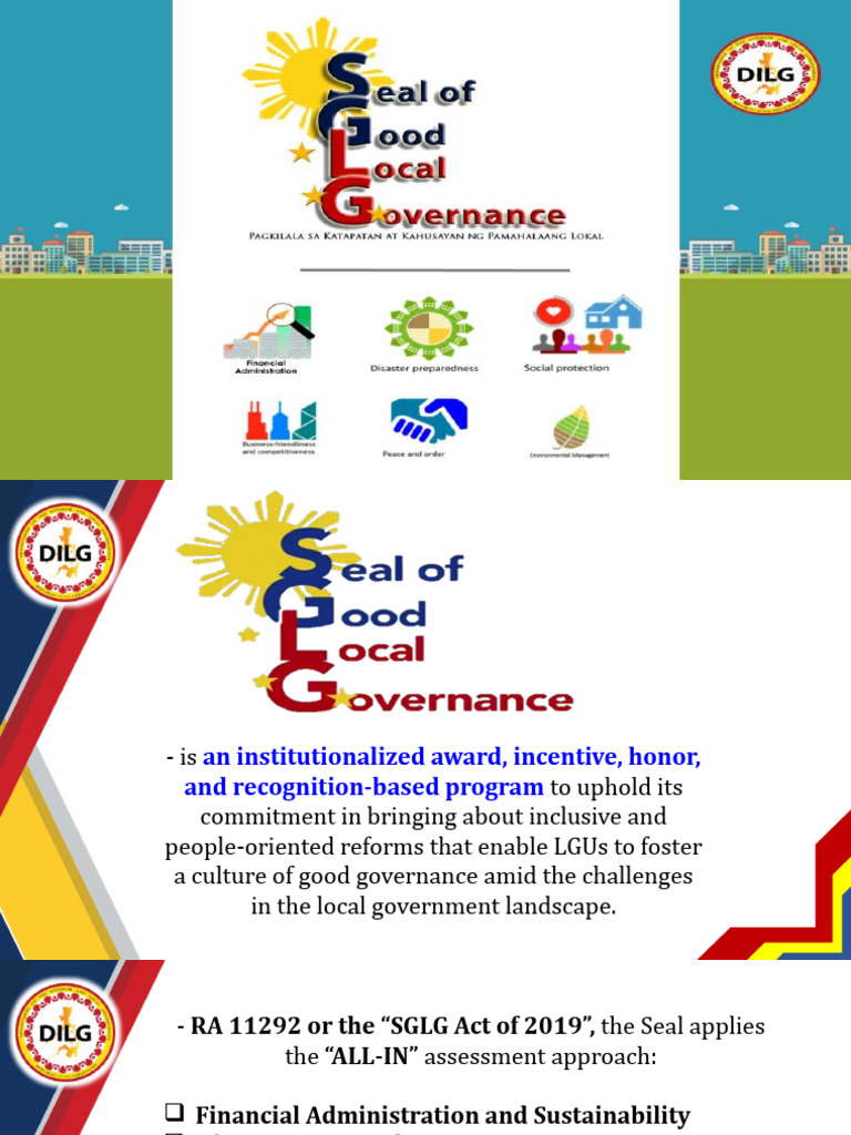 SGLG Act 2019: LGU Governance Standards | PDF | Cultural Heritage ...