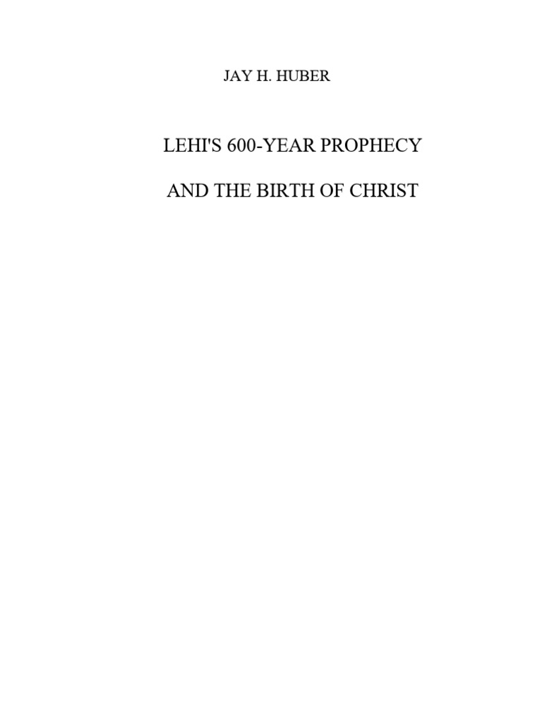 Lehi's Prophecy & Christ's Birth | PDF | Herod Antipas | Caligula