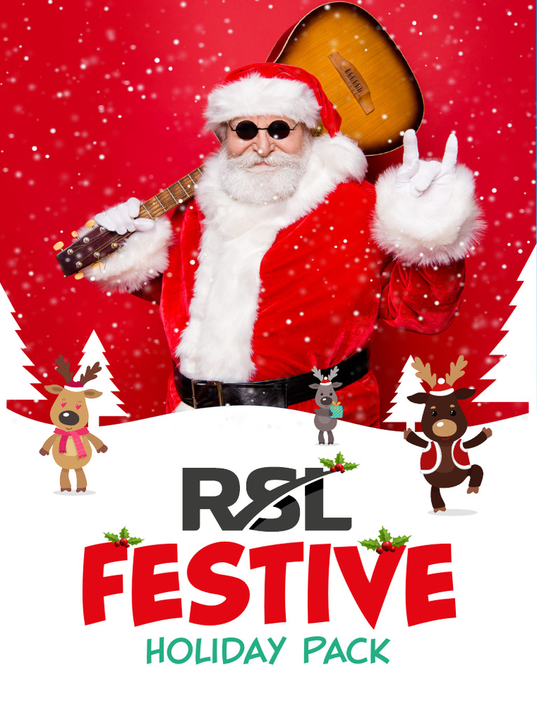 RSL Festive Holiday Pack 2023 | PDF | Santa Claus's Reindeer ...