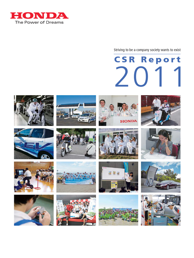 Report 2011 | PDF | Corporate Social Responsibility | Honda