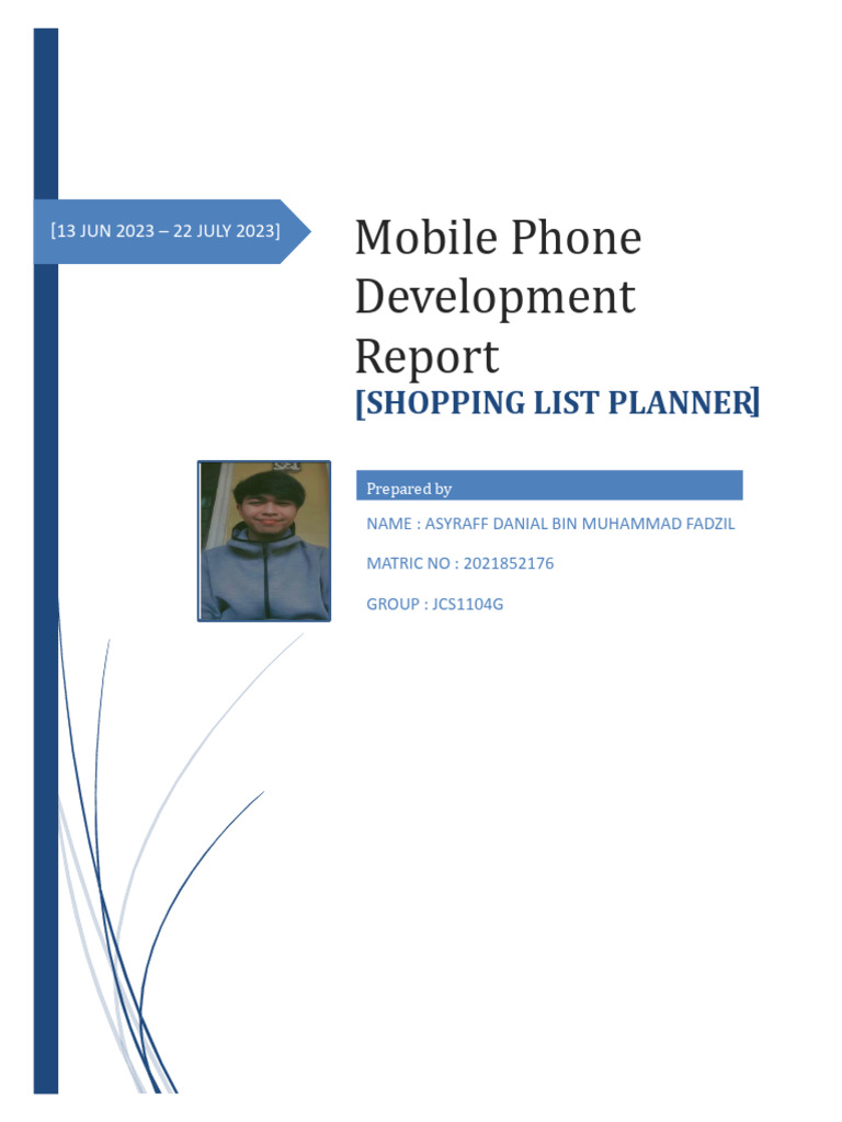 Report Individual | PDF | Mobile App | Usability
