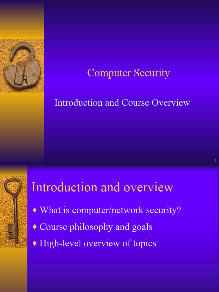 Unit 1a | Download Free PDF | Information Security | Security