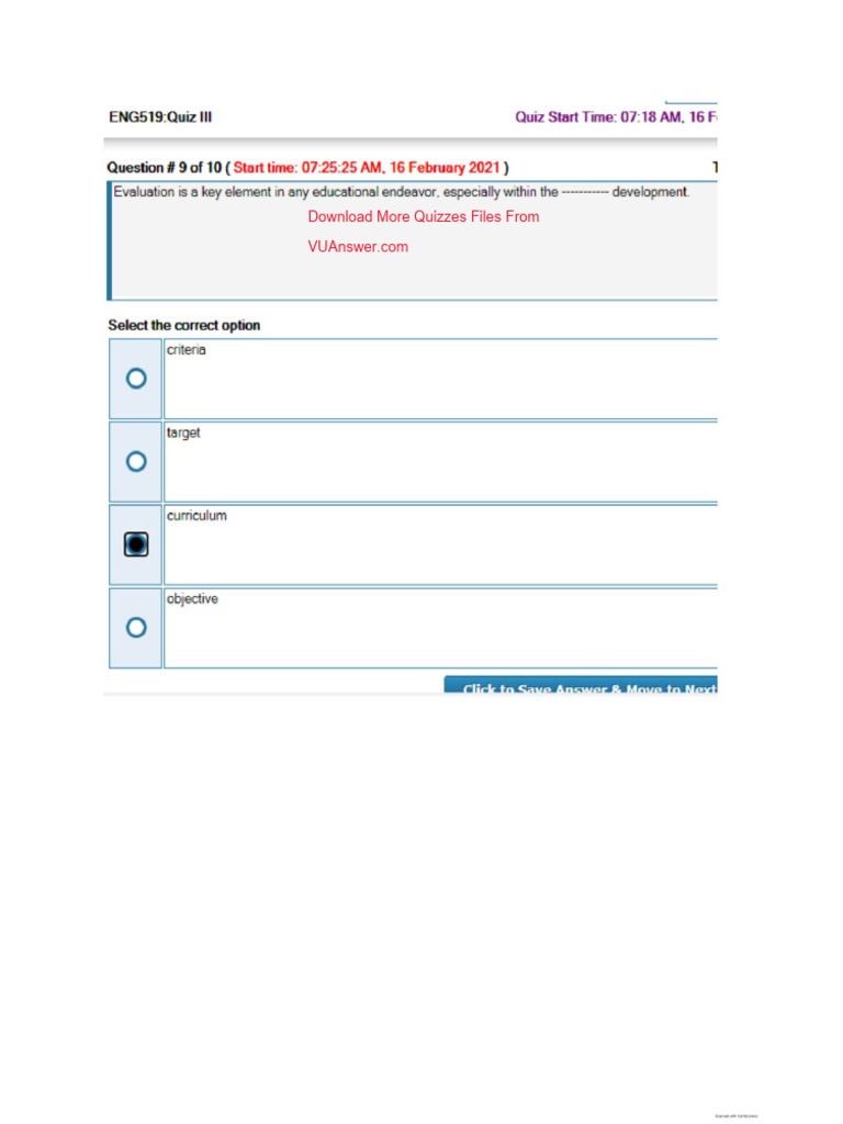 ENG519 Quiz Final | PDF