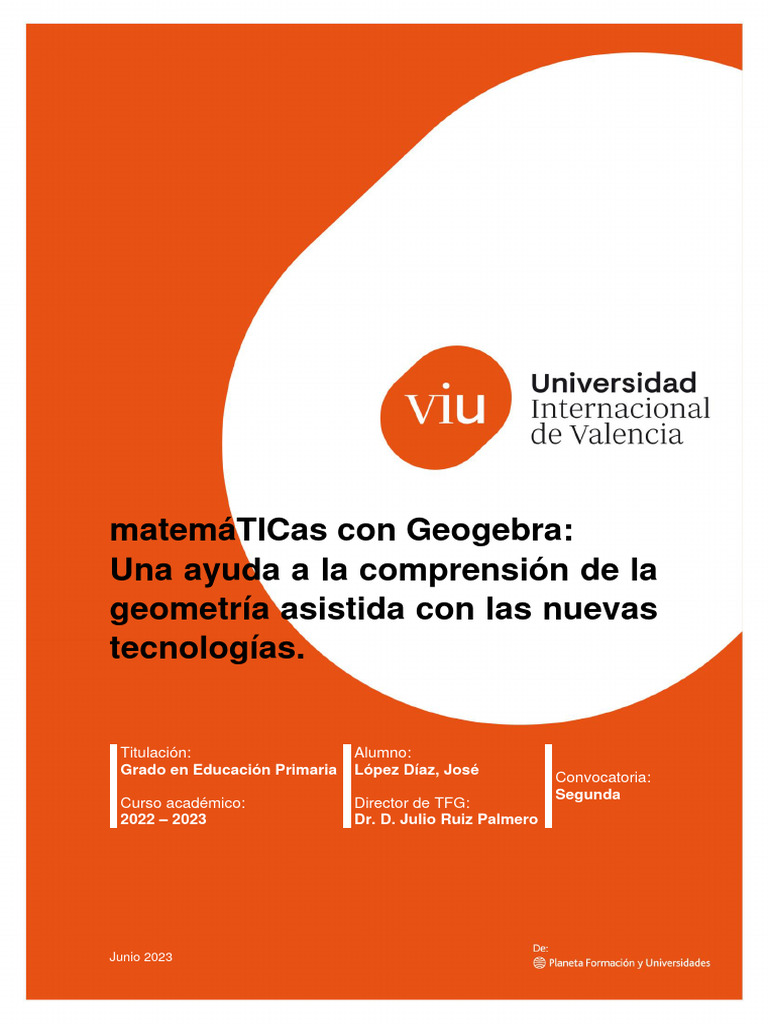 TFG matemáTICas Con Geogebra: Una Ayuda A La Comprensión de La ...