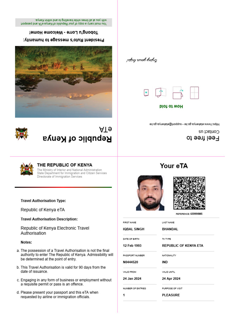 Iqbal Singh Bhandal Kenya Visa | PDF