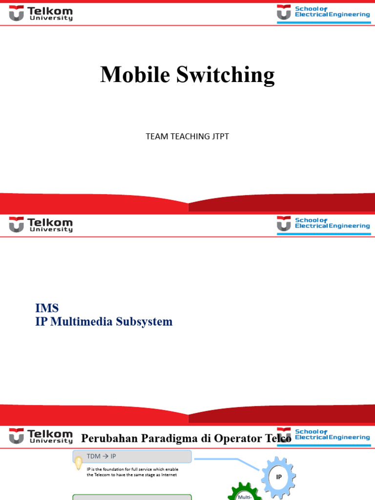 IMS dan Mobile Switching dalam Telekomunikasi | PDF