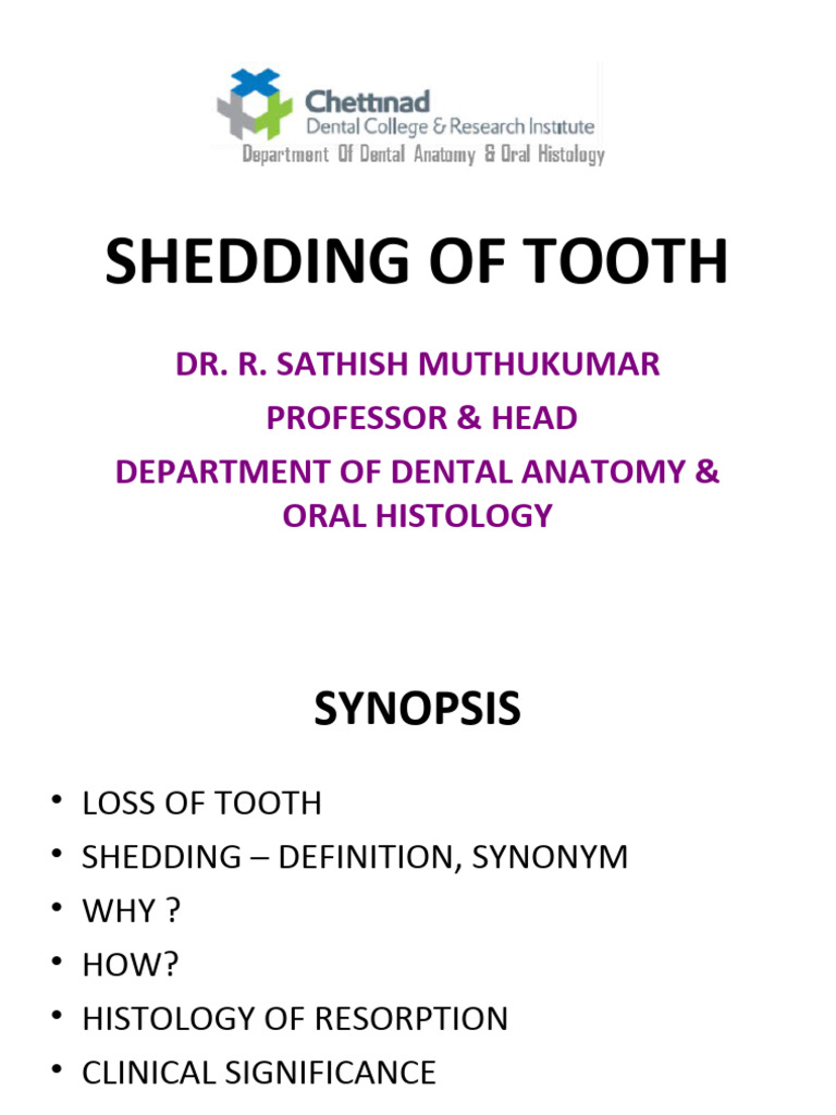 1.shedding of Tooth | PDF | Anatomy | Cell Biology