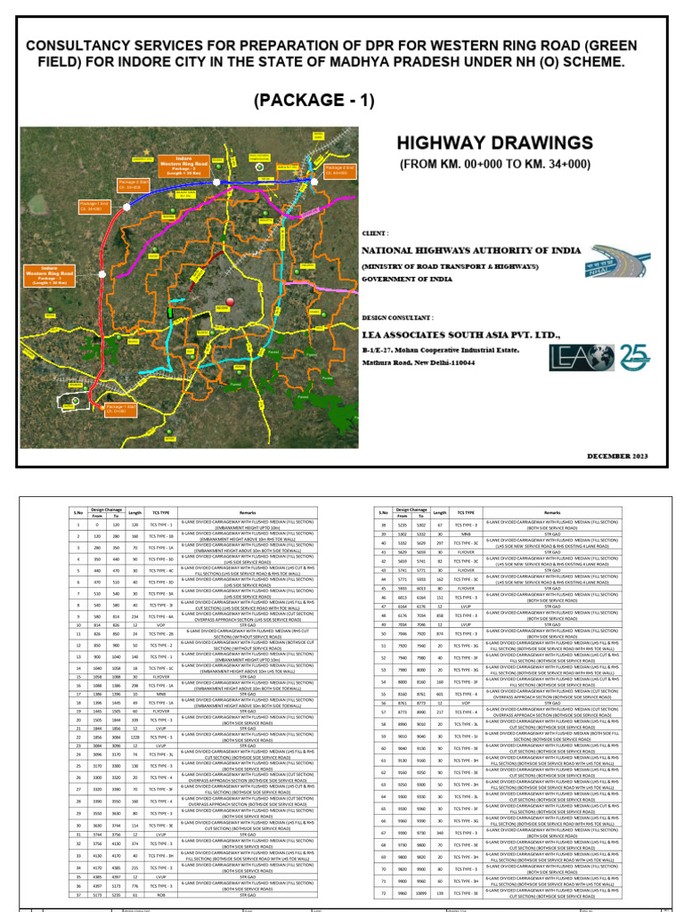 1.indore Ring Road Package-I Highway Drawings - 2023!12!07 | Download ...
