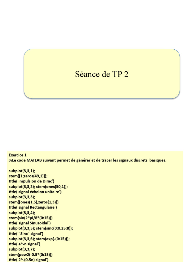 Séance de TP 2 | PDF | Vagues | Qualia
