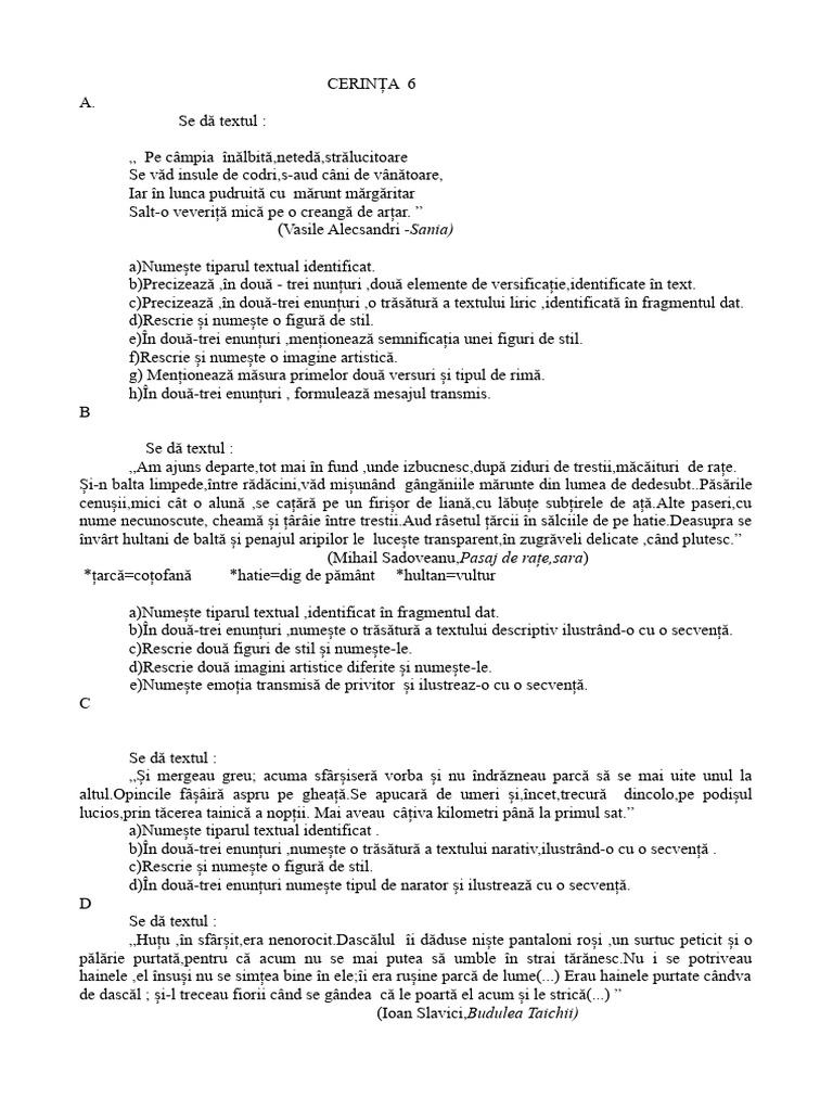 Exercitii - Cerinta 6 | PDF