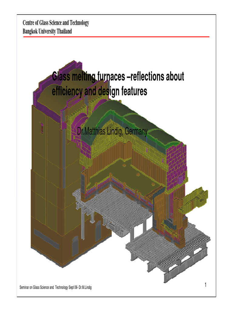 Glass Melting Furnaces Design and Efficiency | PDF | Glasses | N Ox