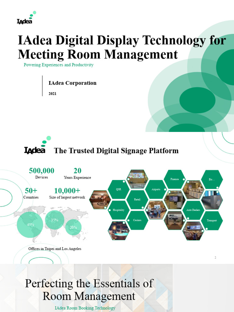 IAdea Digital Display Technology For Meeting Room Management | Download ...