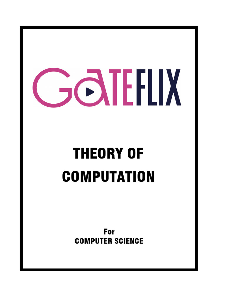 Theory Of Computation Computer Science Pdf String Computer