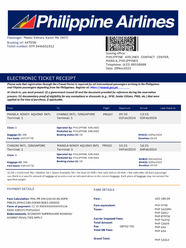 Philippine Arilines | PDF