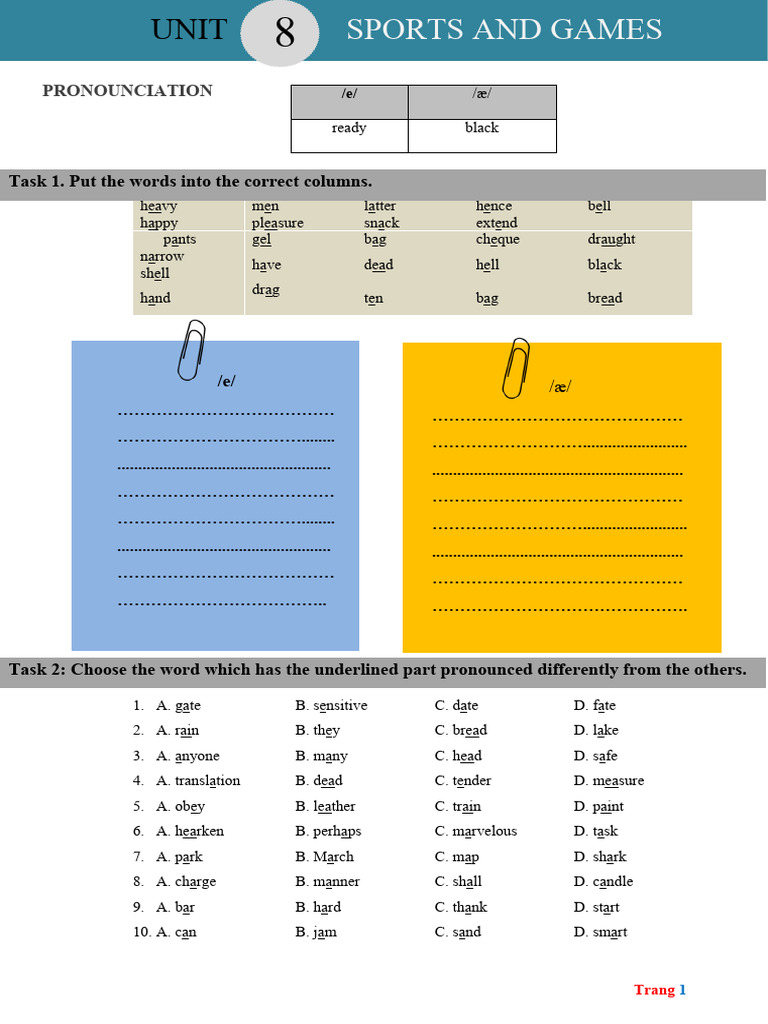 Tieng Anh 6 GLOBAL SUCCESS Unit 8 | PDF