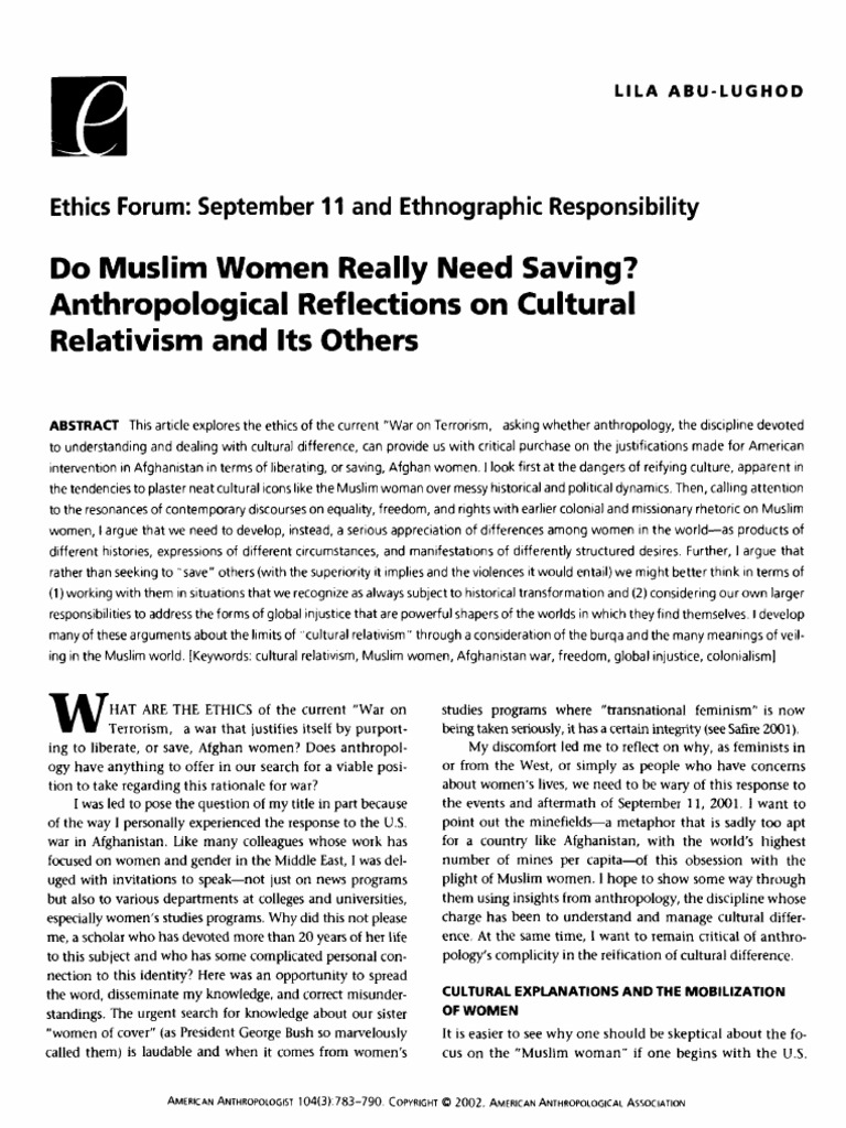 Muslim Women, Cultural Relativism & War | PDF | Hijab | Taliban