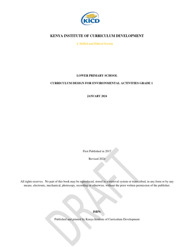 Grade 1 Environmental Curriculum 2024 | PDF | Learning | Oral Hygiene