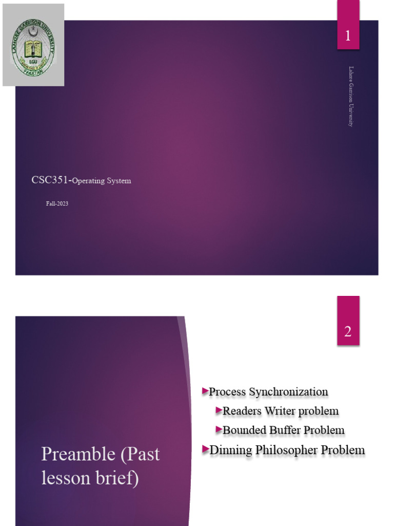 OS Lec 15-Deadlocks | PDF | Process (Computing) | Computer Programming OS Lec 15-Deadlocks | PDF | Process (Computing) | Computer Programming
