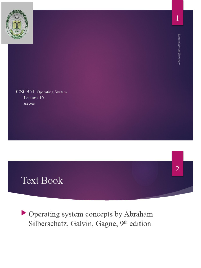 OS Lec 10 CS Problem | PDF | Process (Computing) | Scheduling (Computing)