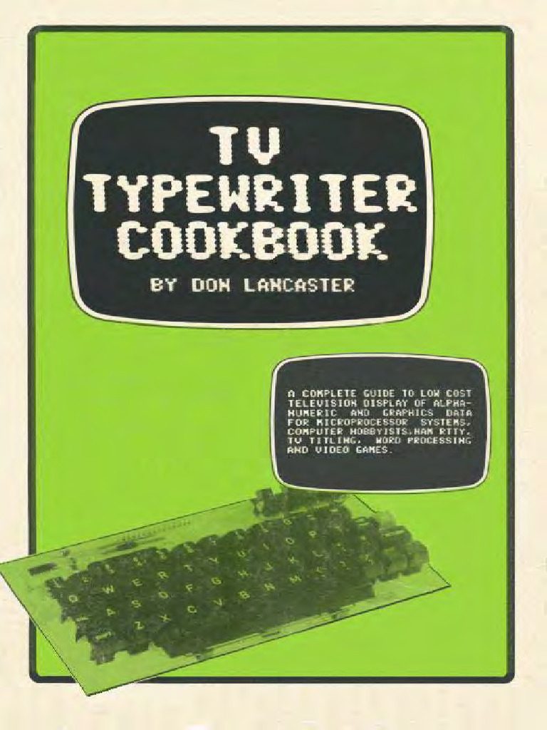 TV Typewriter Cookbook | PDF | Ascii | Computer Memory