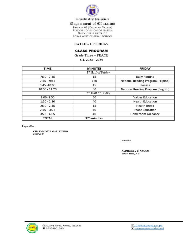 gr.-3-Catch-up-Friday-Class-Program | PDF