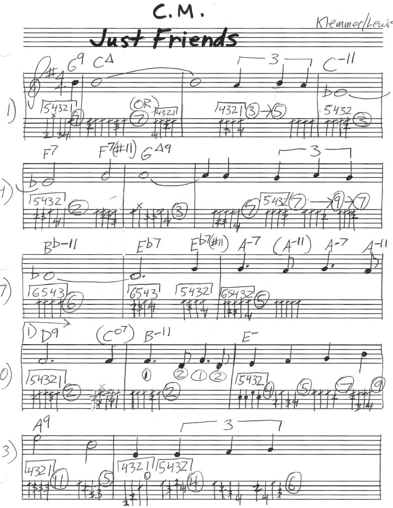 Just Friends Chord Melody | PDF