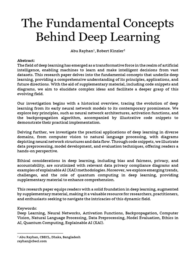 Deep Learning Essentials for Experts | PDF | Deep Learning | Artificial ...