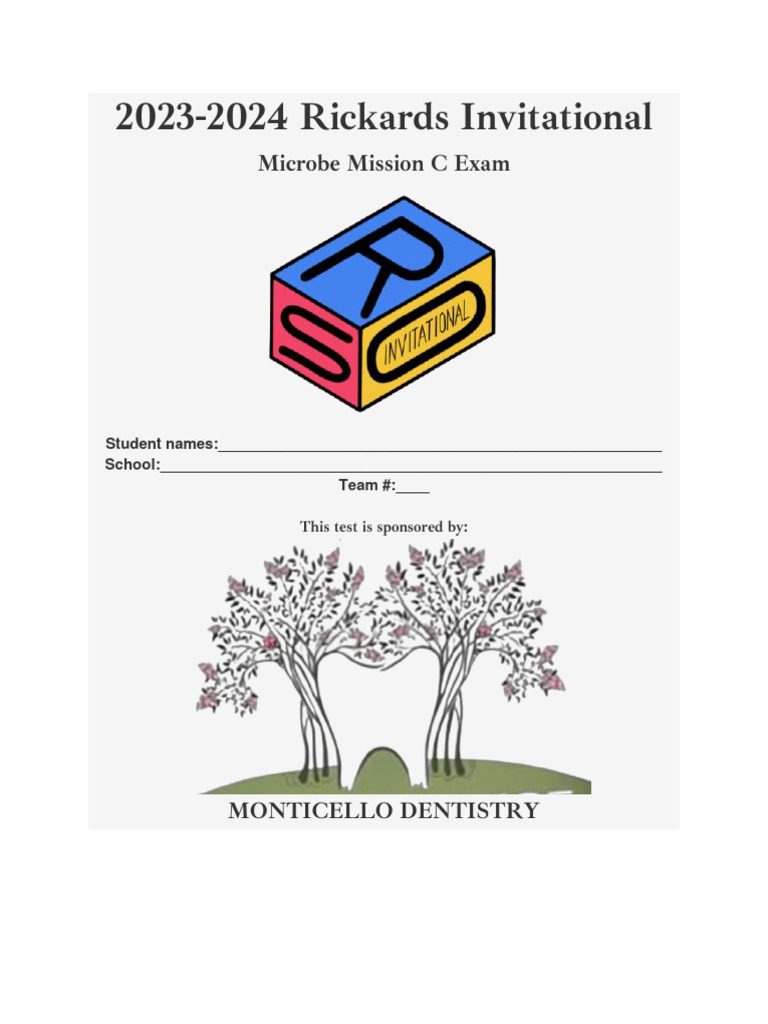 Microbe Mission C Test | PDF