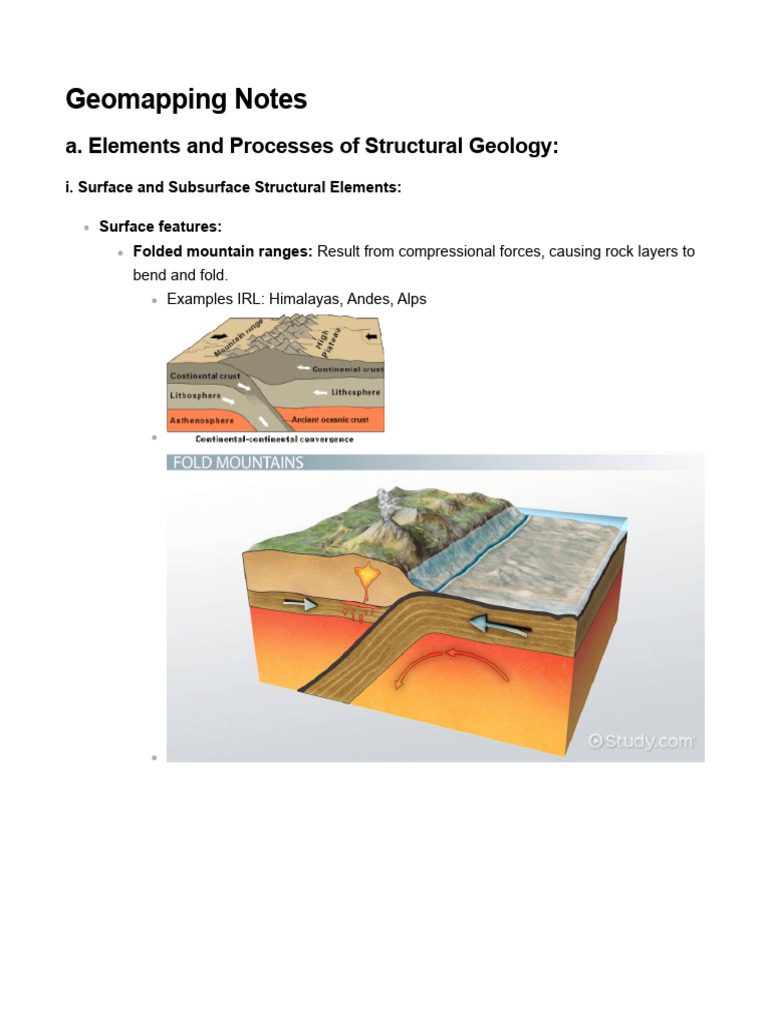 Geomapping Notes | PDF