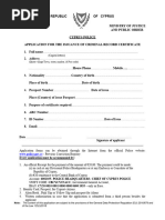 Police Clearance Form | PDF