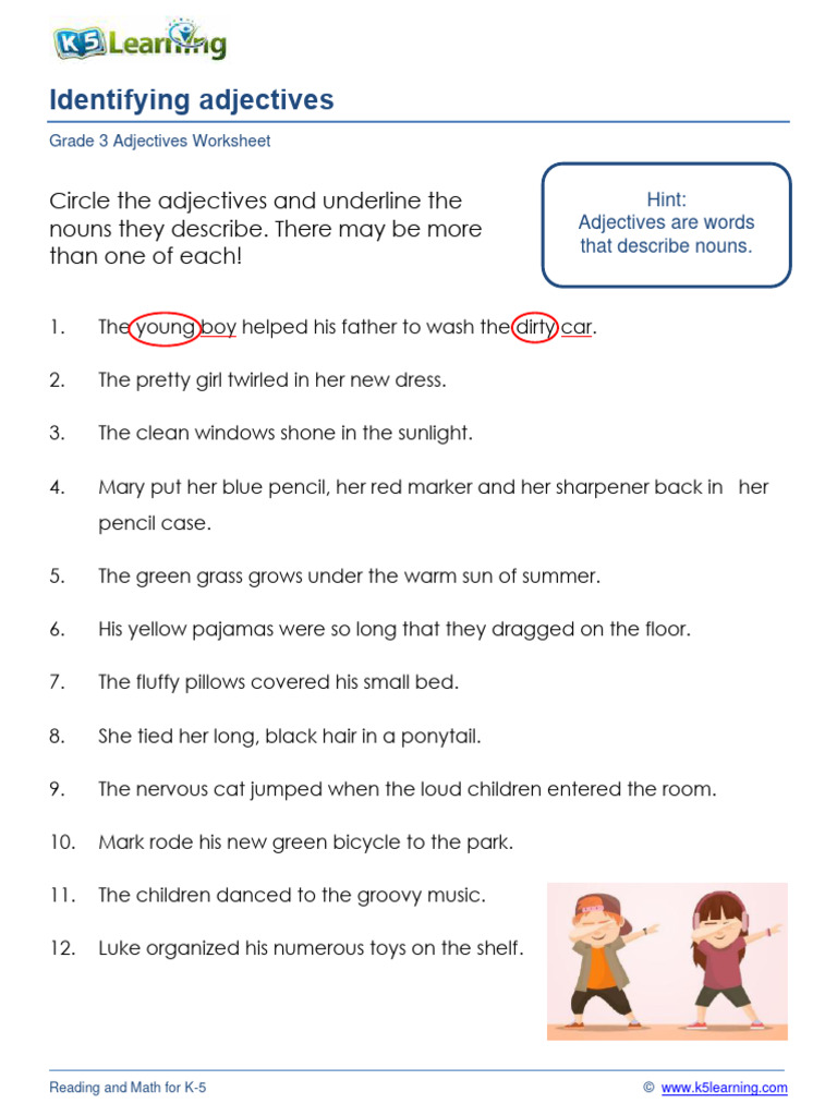 grammar-worksheet-grade-3-adjectives-0 | PDF