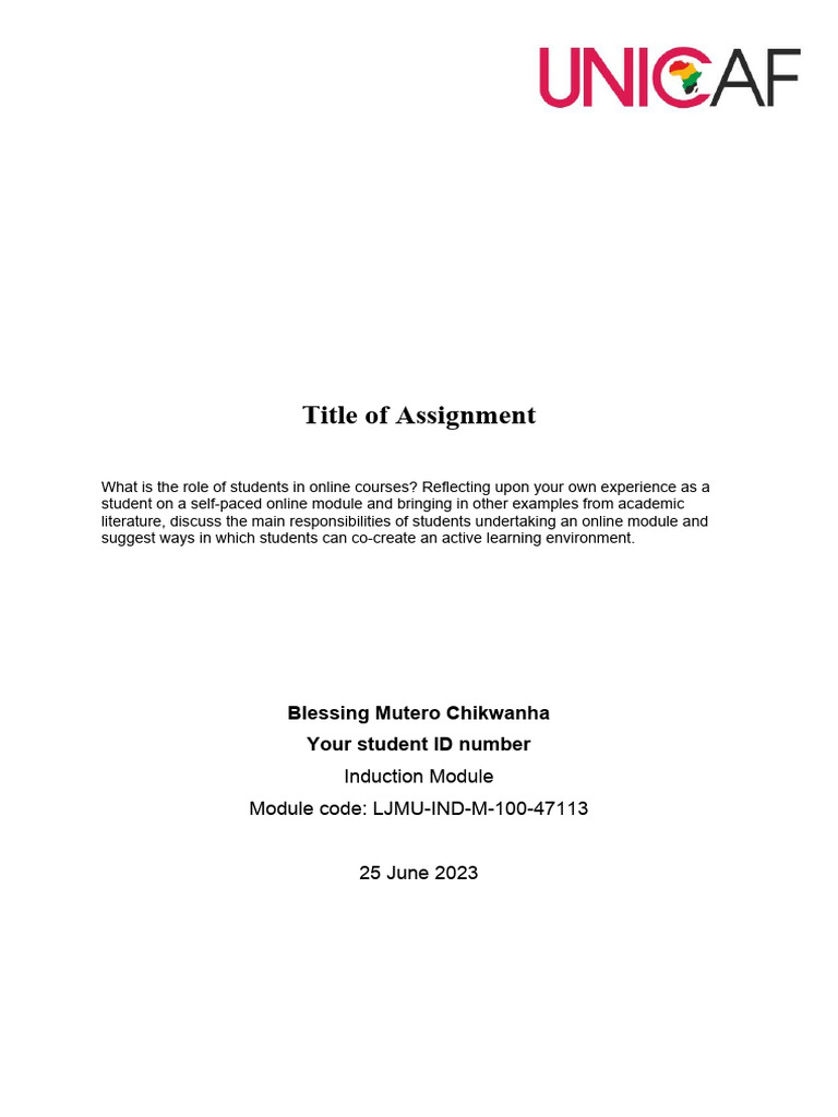 Assignment | Download Free PDF | Educational Technology | Learning Assignment | Download Free PDF | Educational Technology | Learning