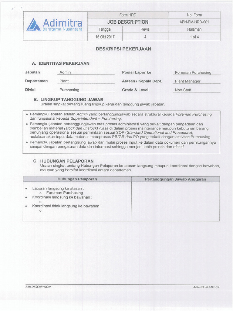 Admin Purchasing | PDF