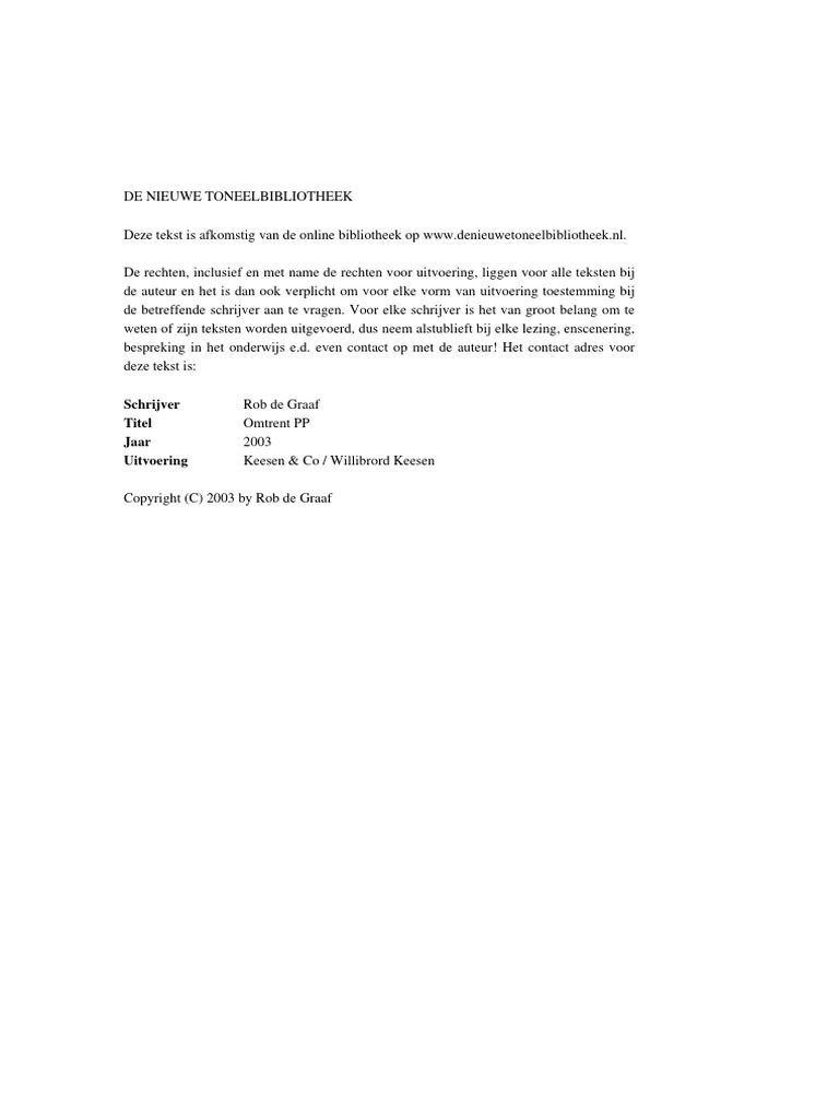 Rob Graaf - Omtrent PP | PDF
