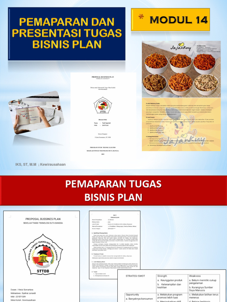 Bisnis Plan (Part 2) | PDF