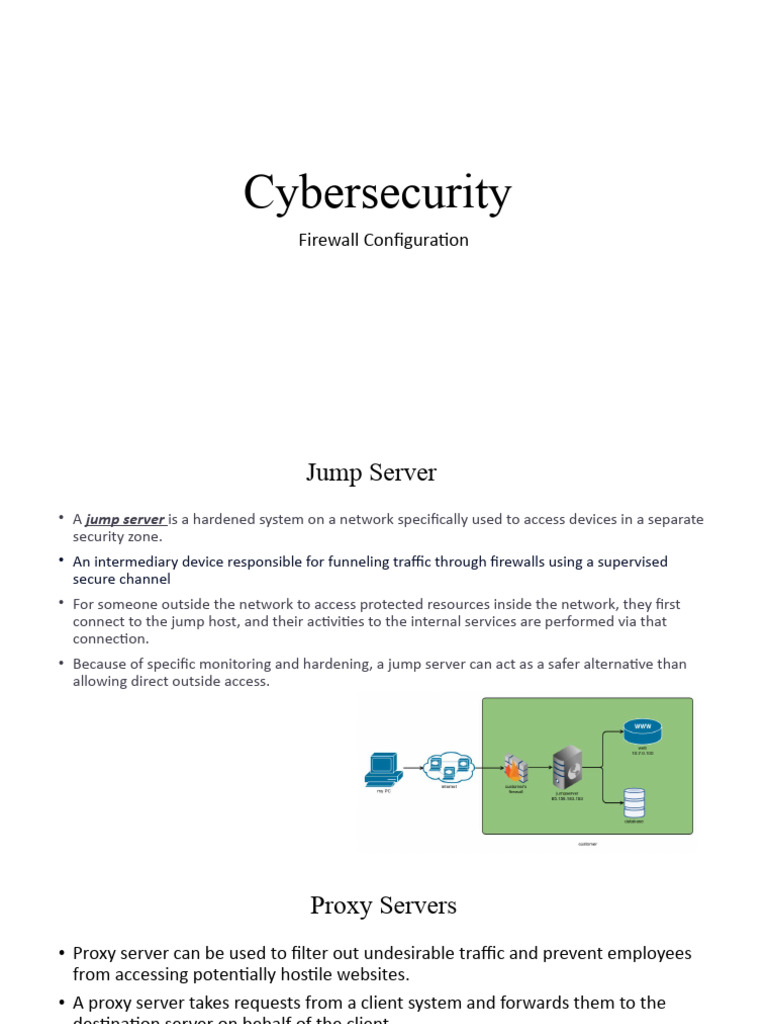 Security - Firewall Configuration | PDF