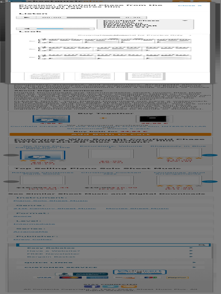 Cornfield Chase From The Paramount Pictures Film INTERSTELLAR by Alex Gibson, Ryan Rubin, and ...