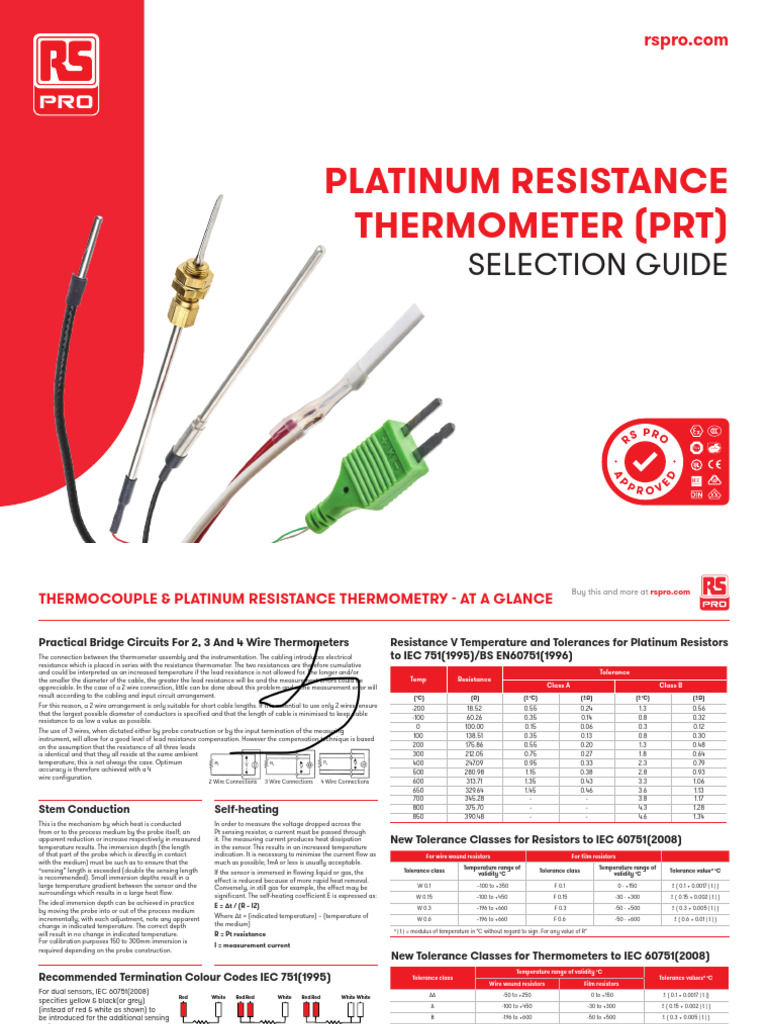 Thermometer (PRT) | PDF
