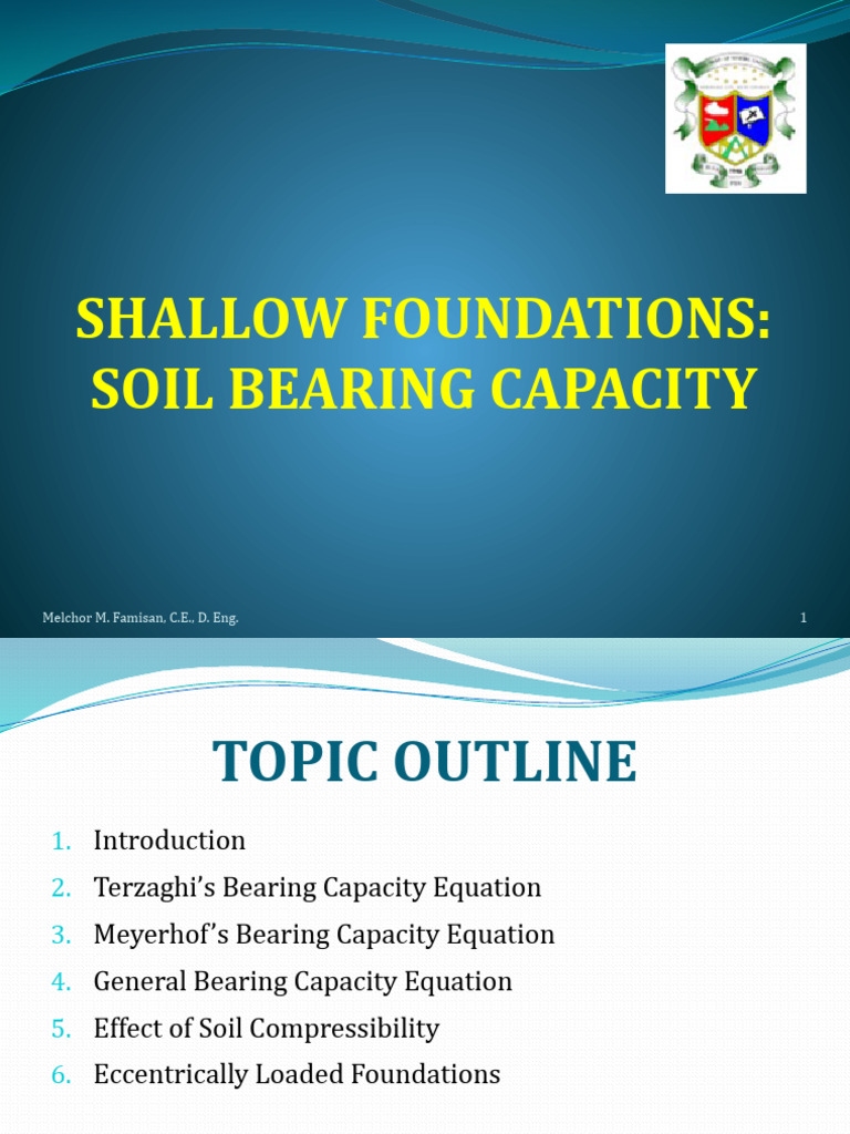 1 Shallow Foundations | PDF | Mechanical Engineering | Classical Mechanics