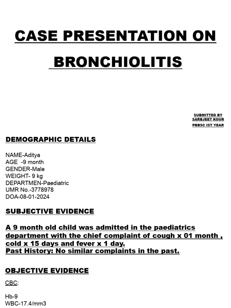 Bronchiolitis | PDF | Respiratory Tract | Epidemiology